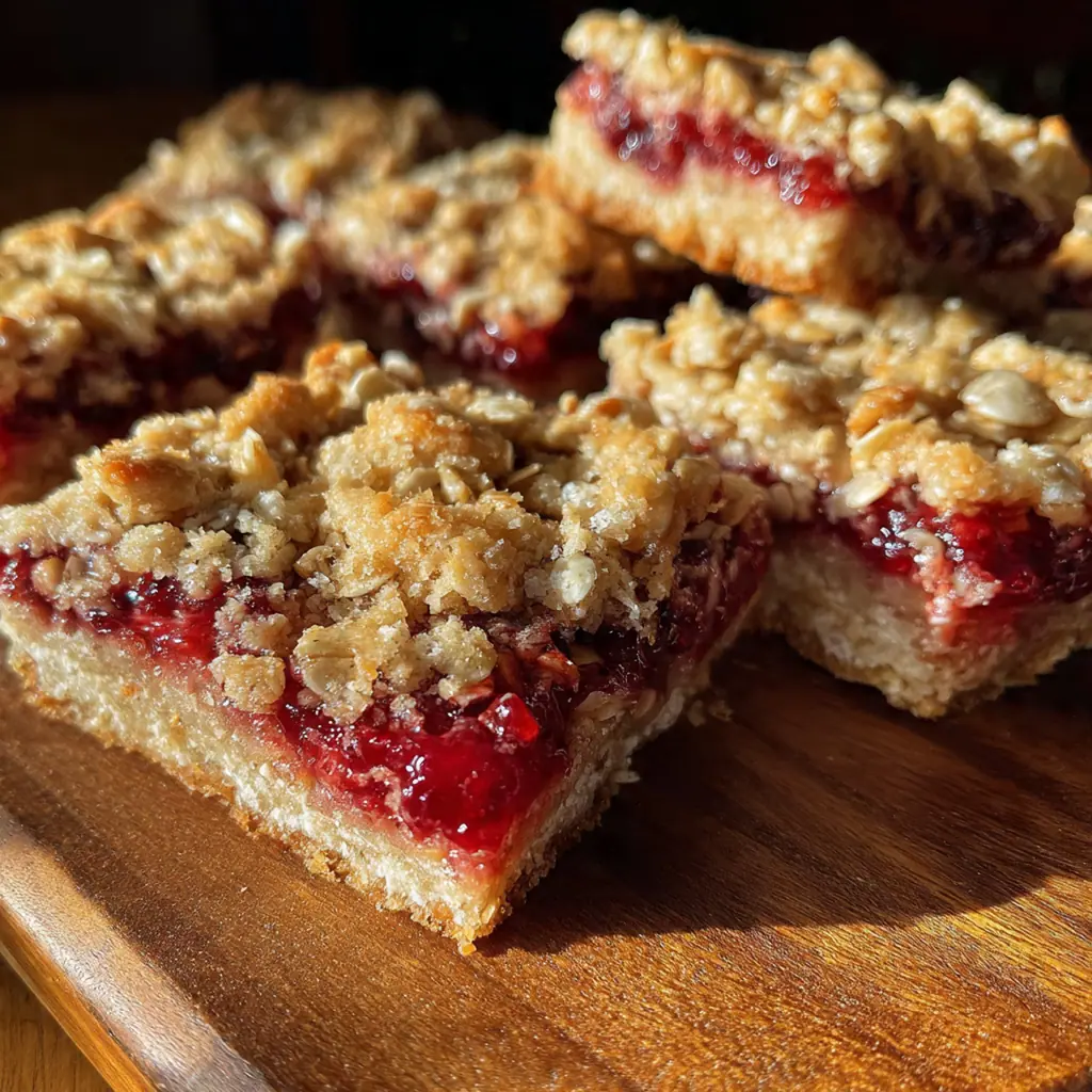 Raspberry Jam Bars: Easy Buttery Oat Dessert in 45 Mins